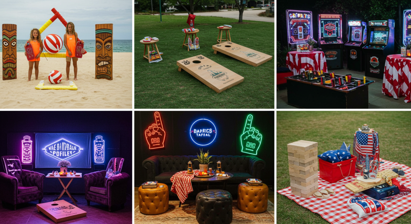 Themed Activation Kits: Summer, Sports, Retro Arcade, Luxe, Americana ...
